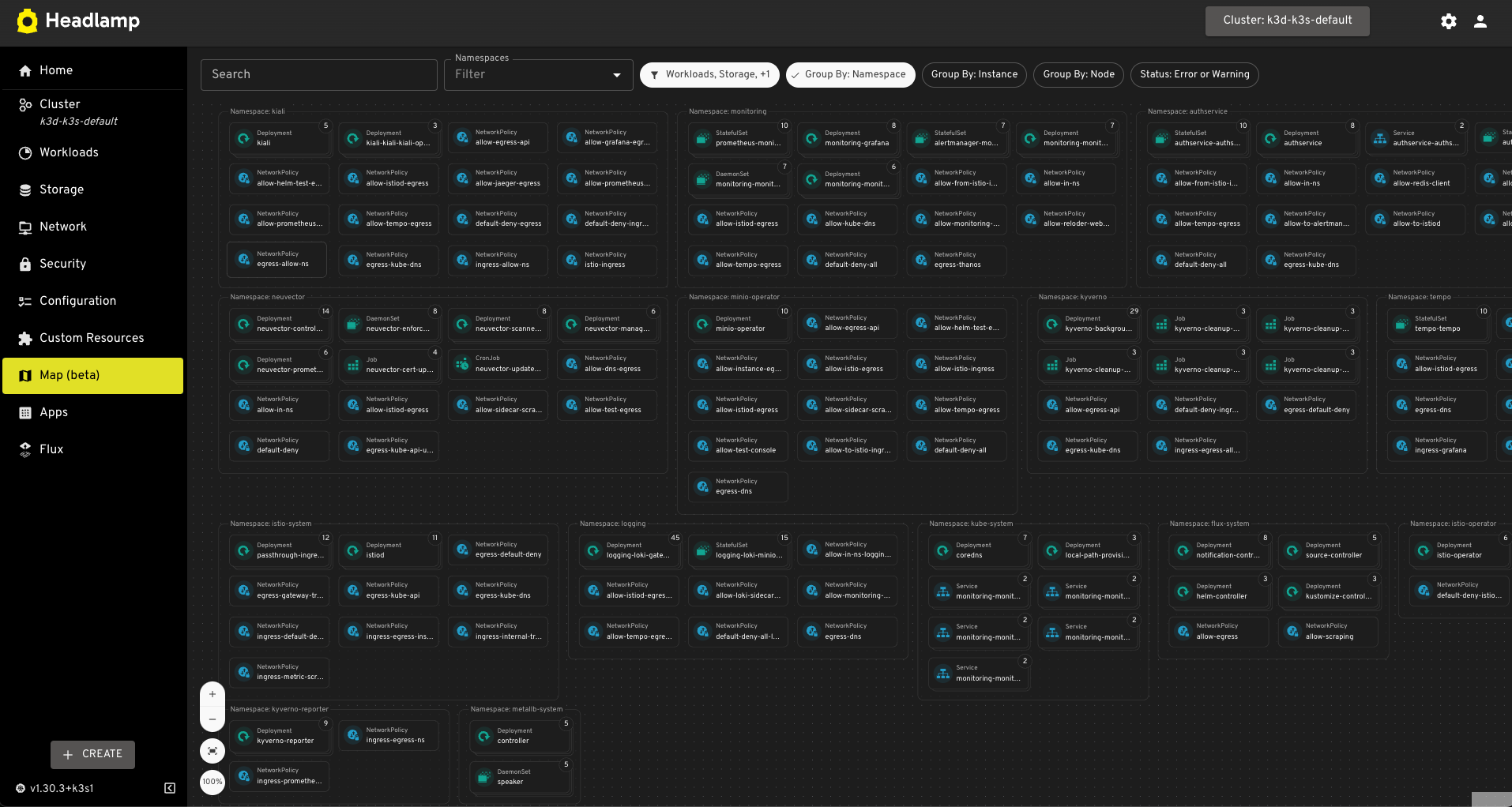 Introducing Headlamp a UI for your k8s Cluster management - Big Bang Docs
