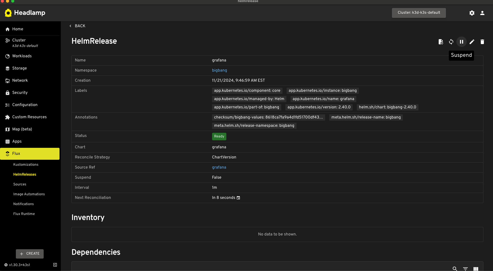 Introducing Headlamp a UI for your k8s Cluster management - Big Bang Docs